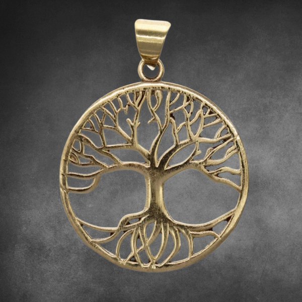Bronze Tree of Life pendant – 3.5 cm spiritual jewelry