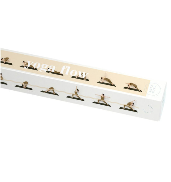 Yoga Flow Poster with 6 Guided Flows for Daily Practice